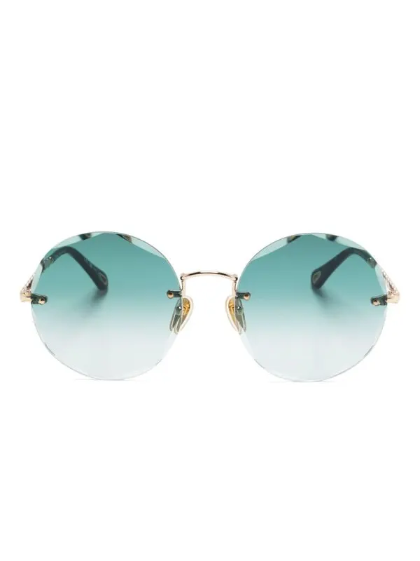 Chloé Round-frame Sunglasses - Gold