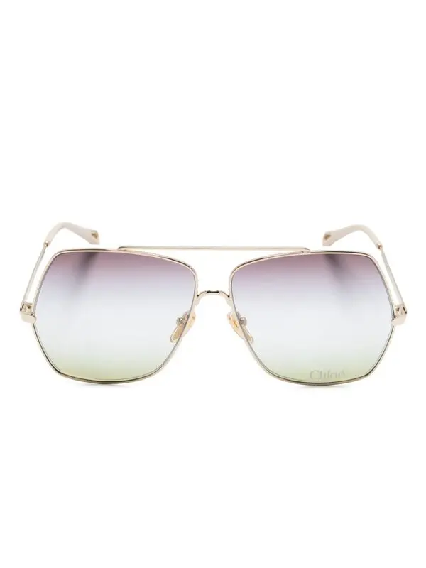 Chloé Aly' Sunglasses - Gold