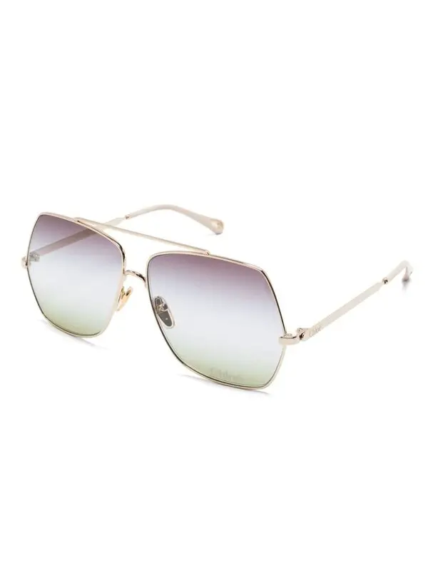 Chloé Aly' Sunglasses - Gold