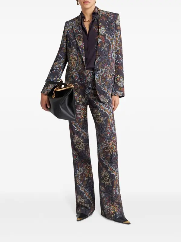 Etro Paisley-print Single-breasted Blazer