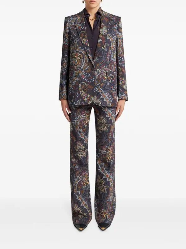 Etro Paisley-print Single-breasted Blazer