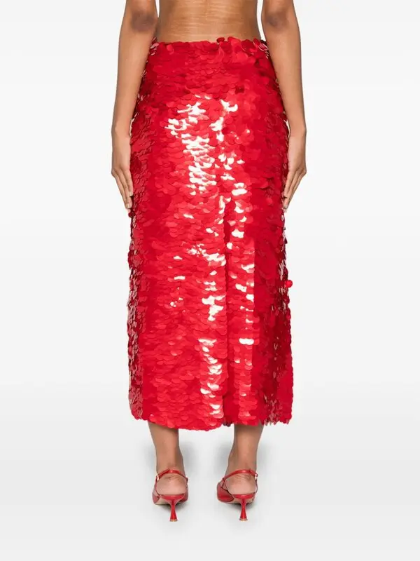 P.a.r.o.s.h Sequined Midi Skirt
