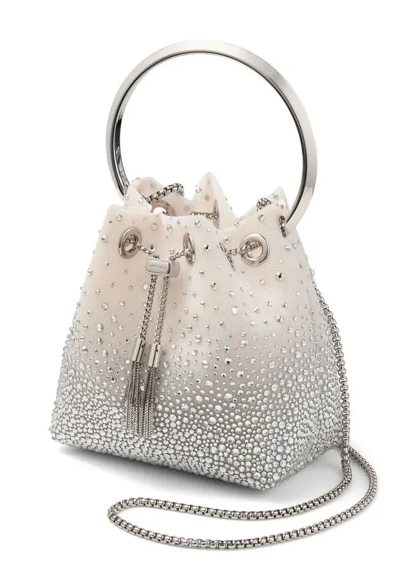 JIMMY CHOO Bon Bon Shoulder Bag - White