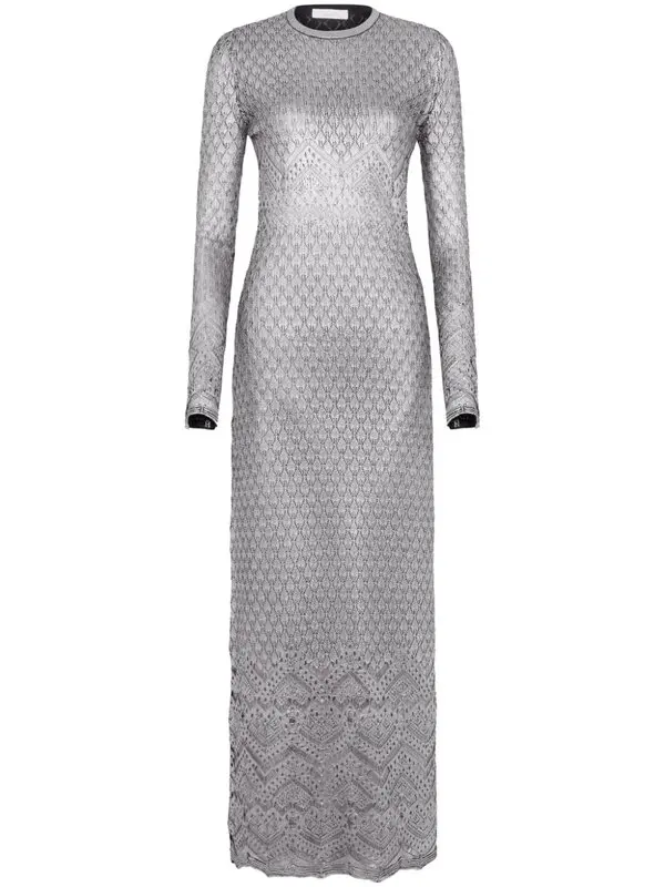 Rabanne Metallic Knitted Maxi Dress