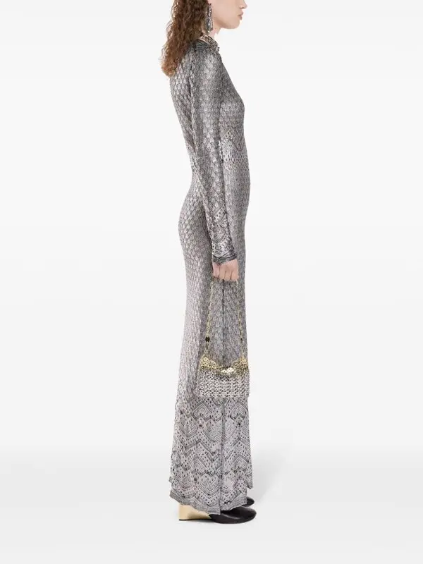 Rabanne Metallic Knitted Maxi Dress