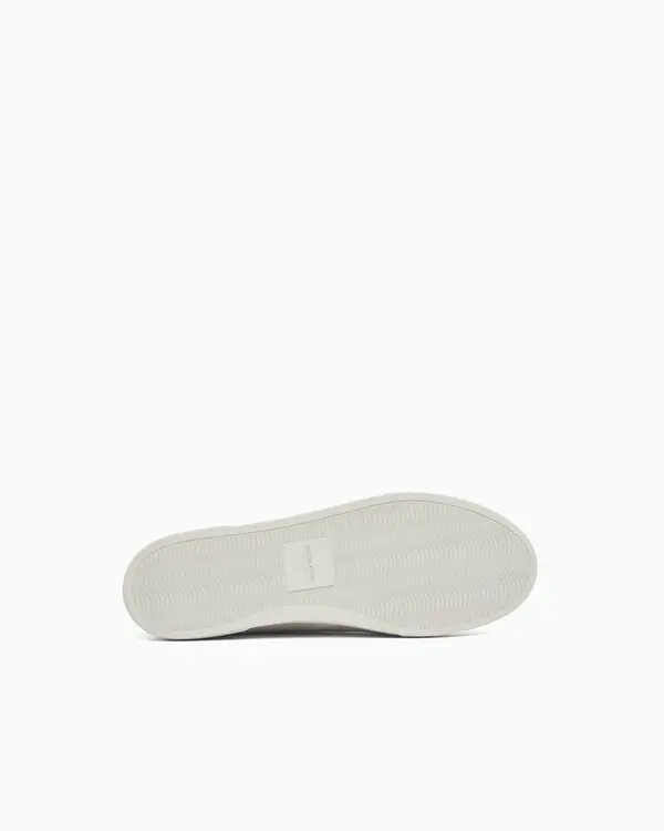 Giorgio Armani Suede Low Top Sneakers - Grey