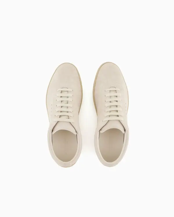 Giorgio Armani Suede Sneakers - White