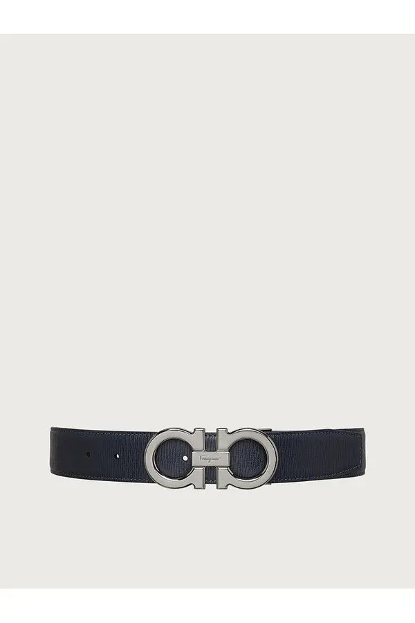 FERRAGAMO Reversible Gancini Belt - Red