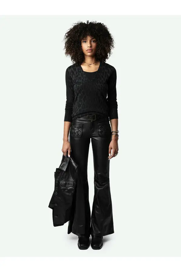 Zadig&Voltaire Rivy Leopard Cashmere Sweater