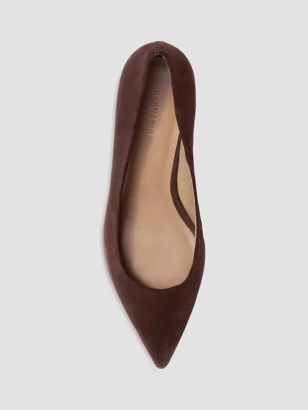 Bernardo Milie Block Heel Pumps - Espresso
