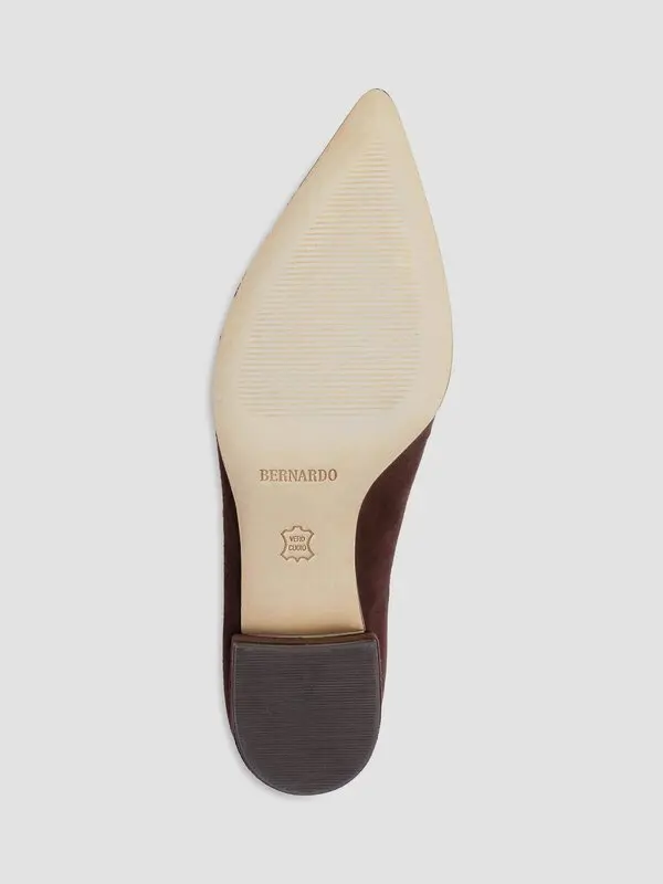 Bernardo Milie Block Heel Pumps - Espresso