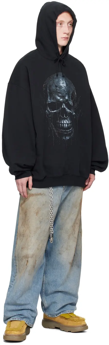 Vetements Skull Metal Hoodie In Black - 59% Off | Editorialist