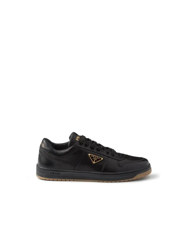 Prada Downtown Nappa Leather Sneakers - Black