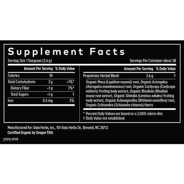 GAIA HERBS PRO Everyday Adaptogen 3.5 Ounces