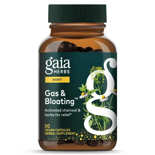 GAIA HERBS PRO Gas And Bloating 50 Capsules - One-color