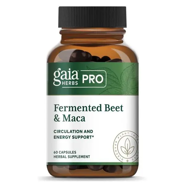 GAIA HERBS PRO Fermented Beet & Maca 60 Capsules - One-color