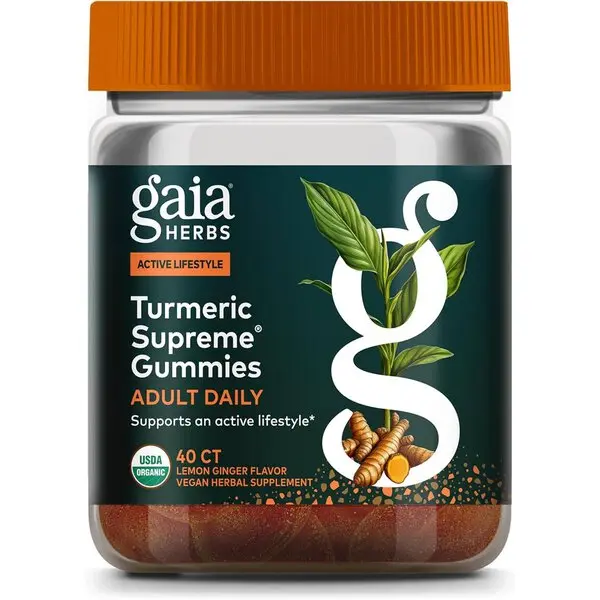 GAIA HERBS PRO Turmeric Supreme Adult Daily Gummies 40 Gummies - One-color