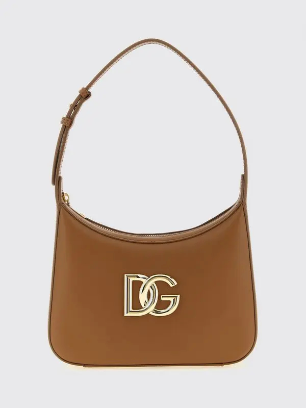 Dolce & Gabbana Mini Bag With Dg Logo - Honey