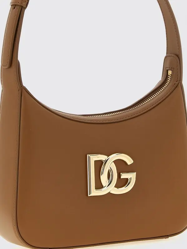 Dolce & Gabbana Mini Bag With Dg Logo - Honey