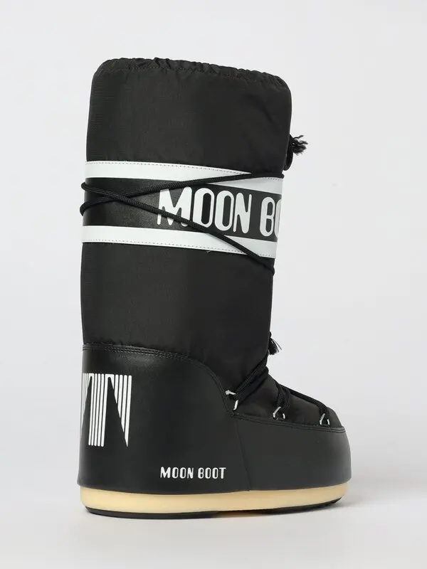 Moon Boot Tie Fastening Boots - Black