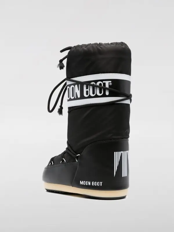 Moon Boot Tie Fastening Boots - Black