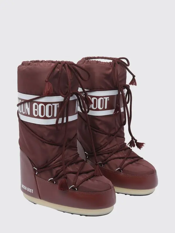 Moon Boot Tie Fastening Boots - Violet