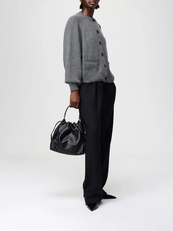 Brunello Cucinelli Drawstring Bag - Black