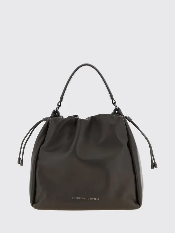 Brunello Cucinelli Leather Bucket Bag - Brown