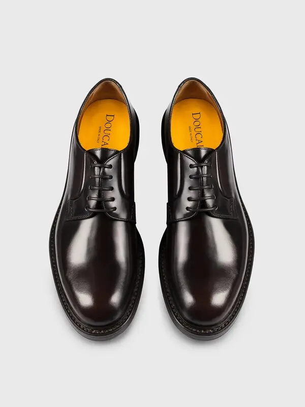 DOUCAL'S Leather Brogue Shoes - Brown