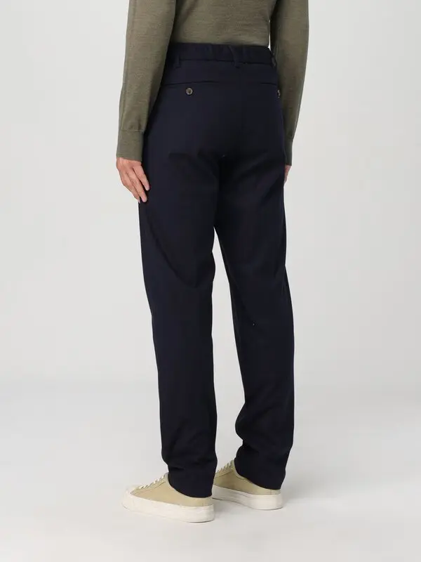 MYTHS Tailored Trousers With Drawstring Waist - Navy