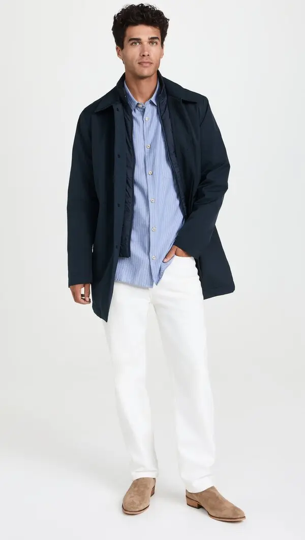 Nn07 Blake Coat - Navy Blue