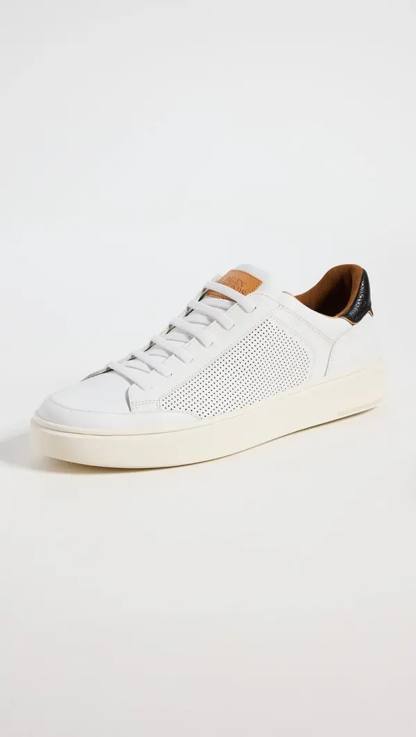 Allen Edmonds Oliver Leather Sneakers - White 100