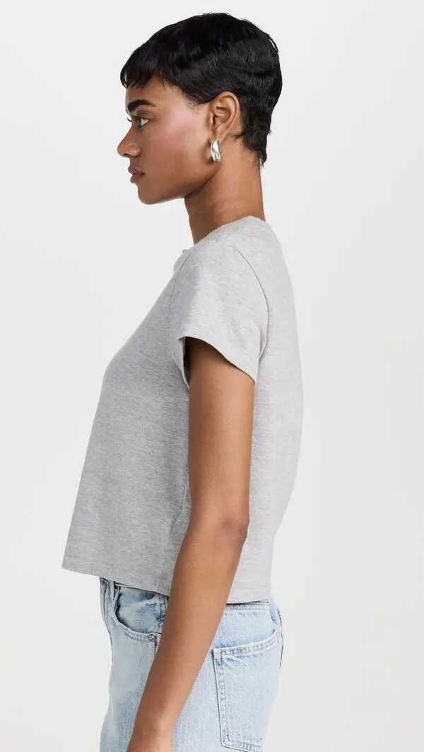 RE/DONE 50s Boxy Tee - Heather Grey