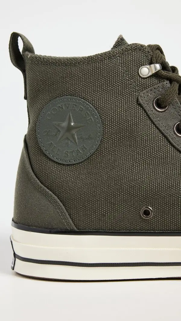Converse Chuck 70 Jungle Cloth Overlay High Top Sneakers In Cave