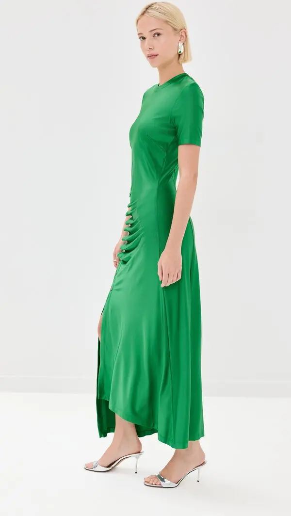 Rabanne Pleated Jersey Dress