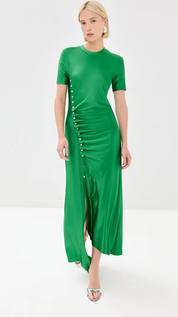Rabanne Pleated Jersey Dress