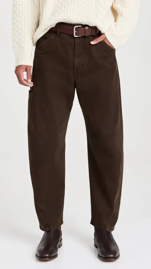 Lemaire Twisted Workwear Pants In Espresso - 40% Off | Editorialist