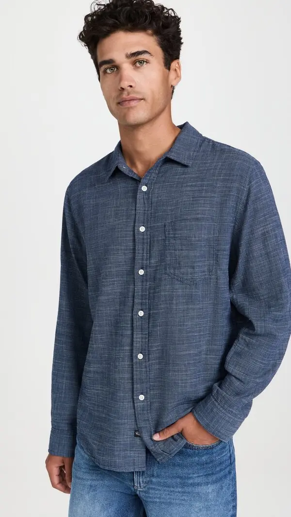 Rails Wyatt Shirt - Navy Etch