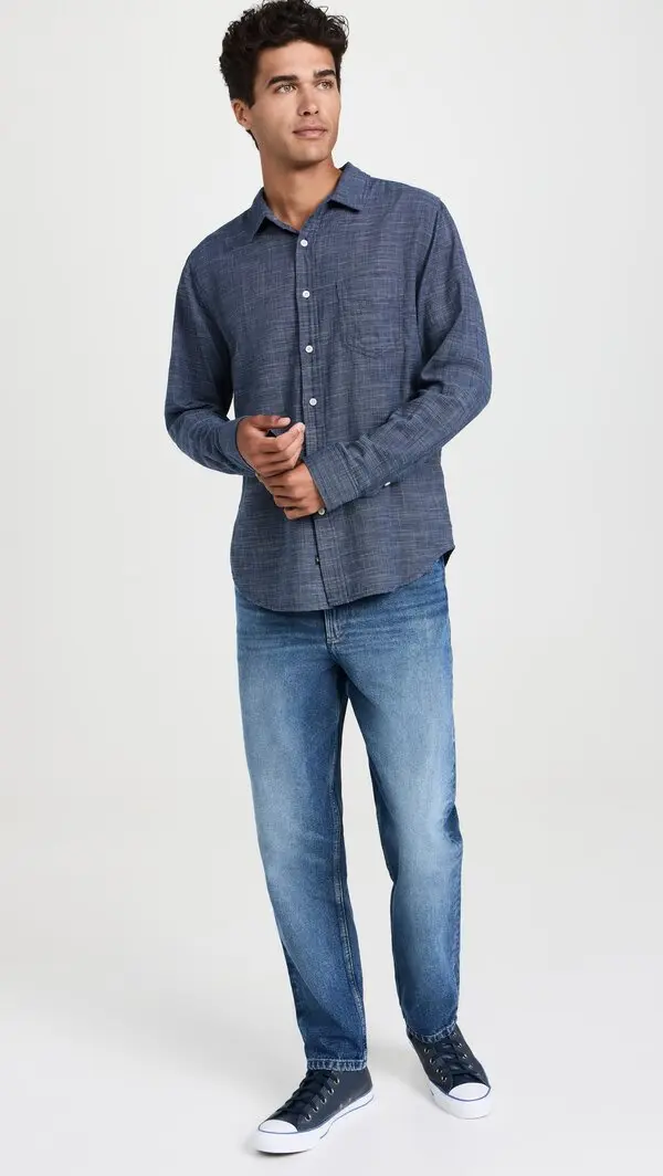 Rails Wyatt Shirt - Navy Etch