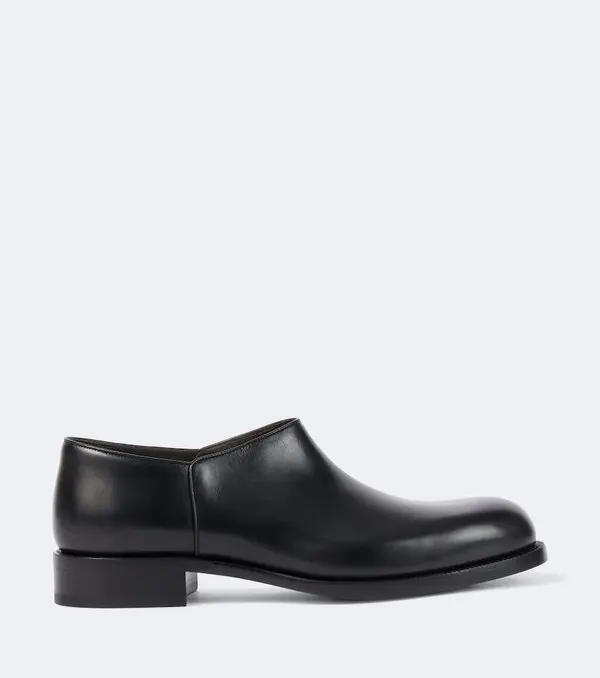 THE ROW Nobilis Leather Ankle Boots
