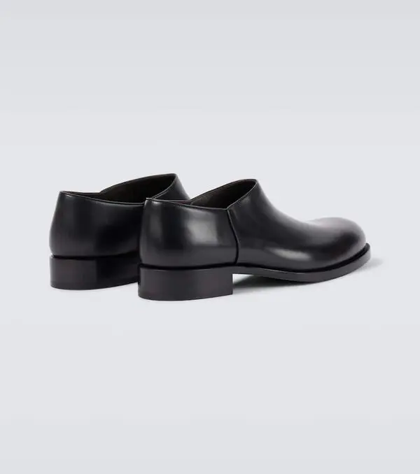 THE ROW Nobilis Leather Ankle Boots