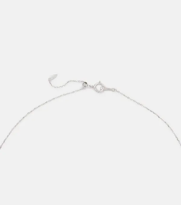 PERSEE 18kt White Gold Diamond Necklace - Silver