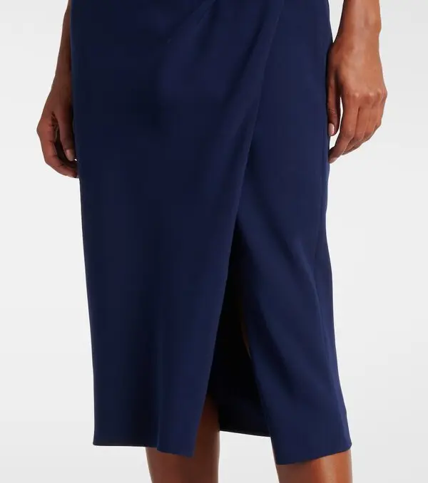 Carolina Herrera Draped Midi Dress
