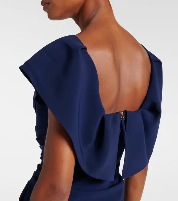Carolina Herrera Draped Midi Dress