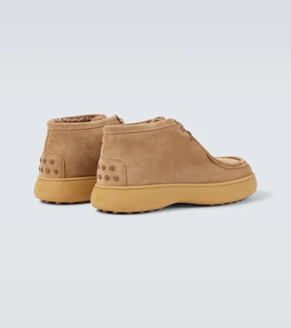 TOD'S Suede Lace-up Boots