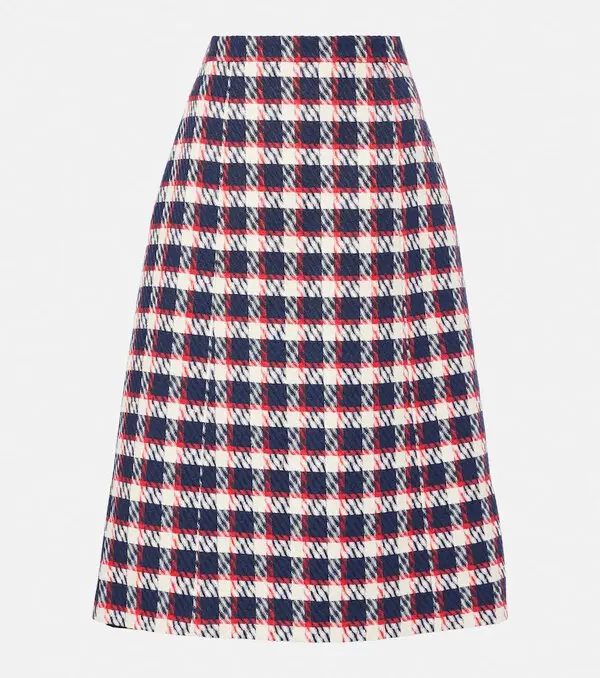 Carolina Herrera Tweed Midi Skirt