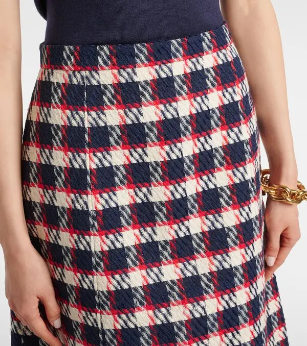 Carolina Herrera Tweed Midi Skirt