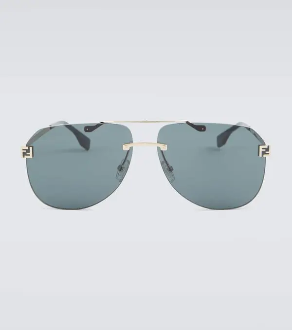 Fendi Sky Aviator Sunglasses - Gold