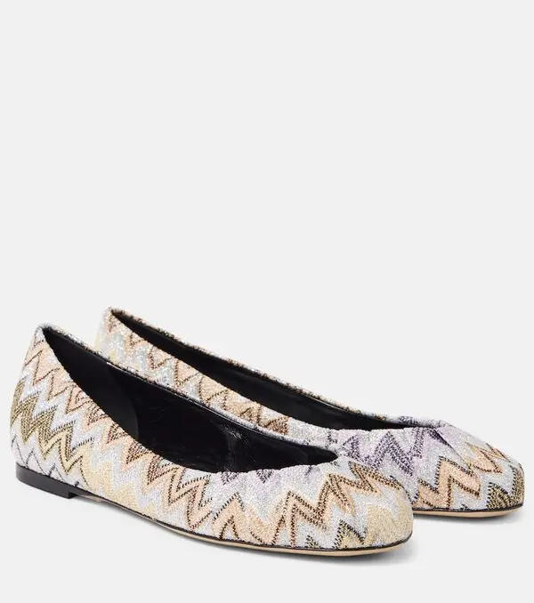 Missoni Iris Zigzag Ballet Flats