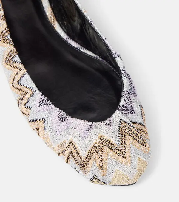 Missoni Iris Zigzag Ballet Flats